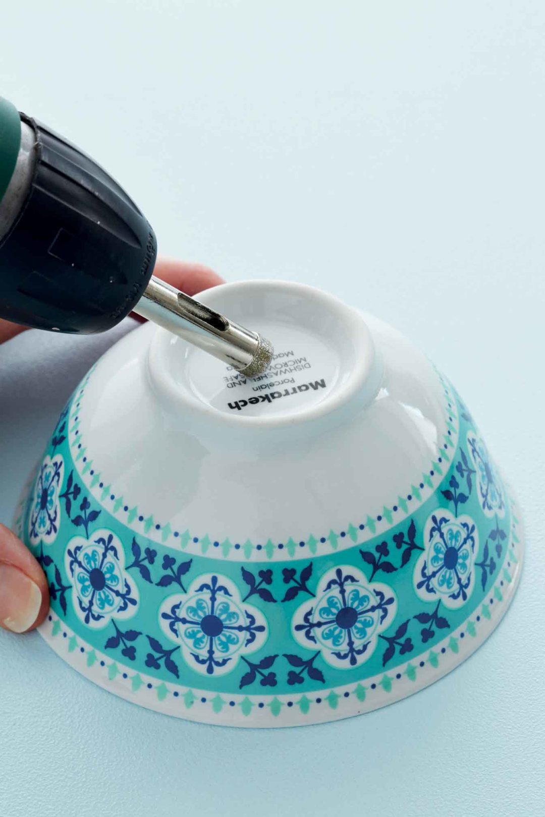 How to make ceramic drill bowl lights | DIY Blog