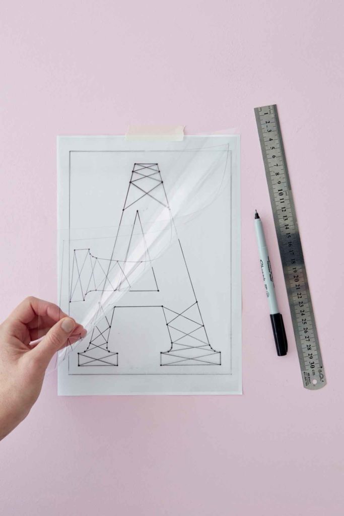 How to make letter designs out of string | DIY Blog