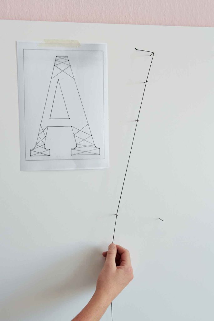 How to make letter designs out of string | DIY Blog