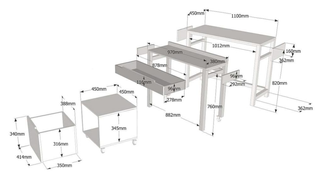 Savvy Small Space Workspace | DIY Blog